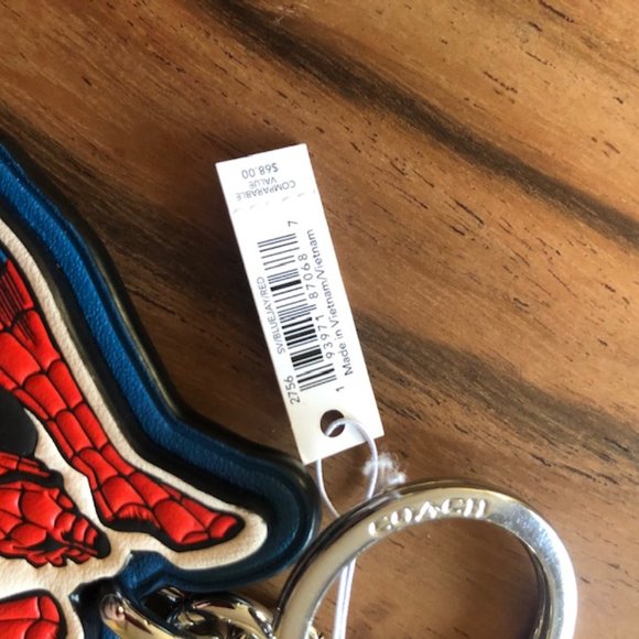 Coach | Accessories | Coach X Marvel Spider Man Keychain Fob Bag Charm ...